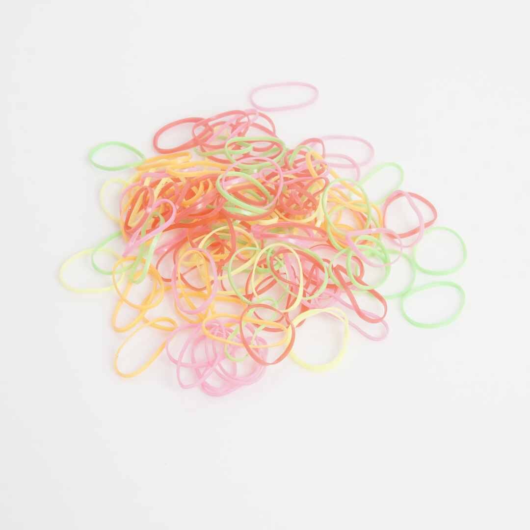 Multi Colour Hair Elastics - Neon – Easilocks